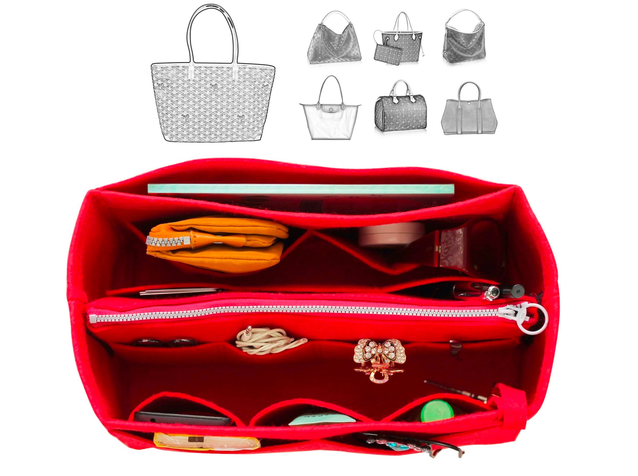 Customizable Organizer w/ Detachable Zipper Bag Tote Felt | Etsy