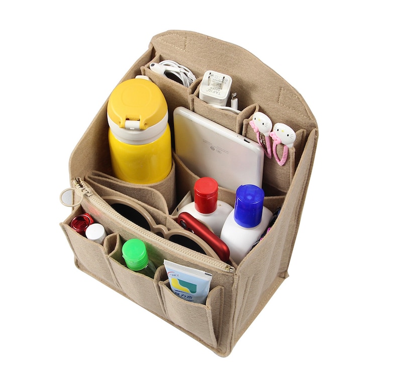 Customizable Backpack Organizer Felt Insert (rounded Top With Handle ...