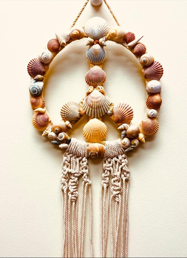 Sea Shell Peace Sign - Etsy