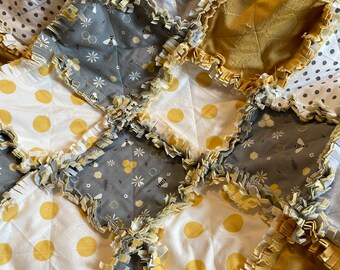 Elephant Baby Rag Quilt - Etsy