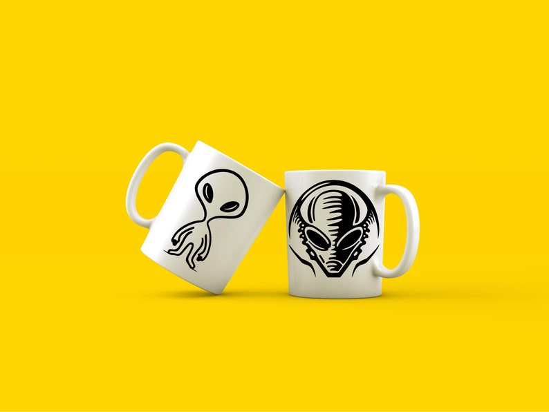 High Quality Alien SVG Bundle, Ufo Svg, Alien Head Svg, Alien Dxf ...