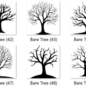 High Quality Bare Tree SVG Bundle, Leafless Tree Svg, Forest Tree Svg ...