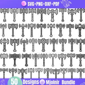 High Quality Mjolnir SVG Bundle, Mjolnir Dxf, Mjolnir Png, Mjolnir ...