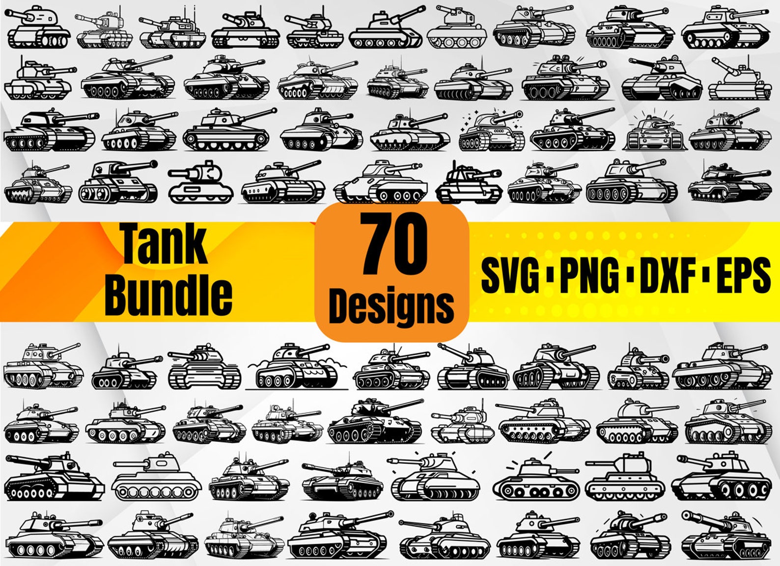 High Quality Tank SVG Bundle, Military Tank Svg, Army Tank Svg, Tank ...
