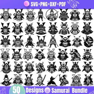 High Quality Samurai SVG Bundle, Samurai Dxf, Samurai Png, Samurai ...
