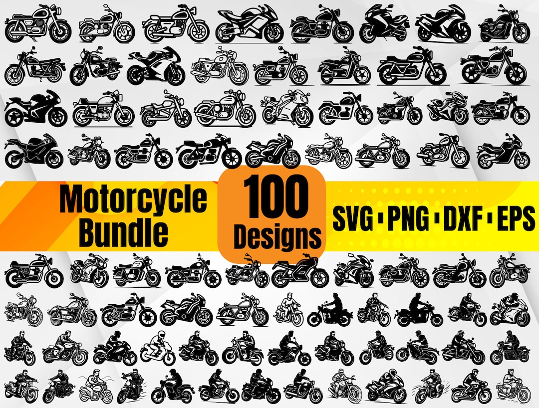 High Quality Motorcycle SVG Bundle, Motor Bike Svg, Chopper Svg ...