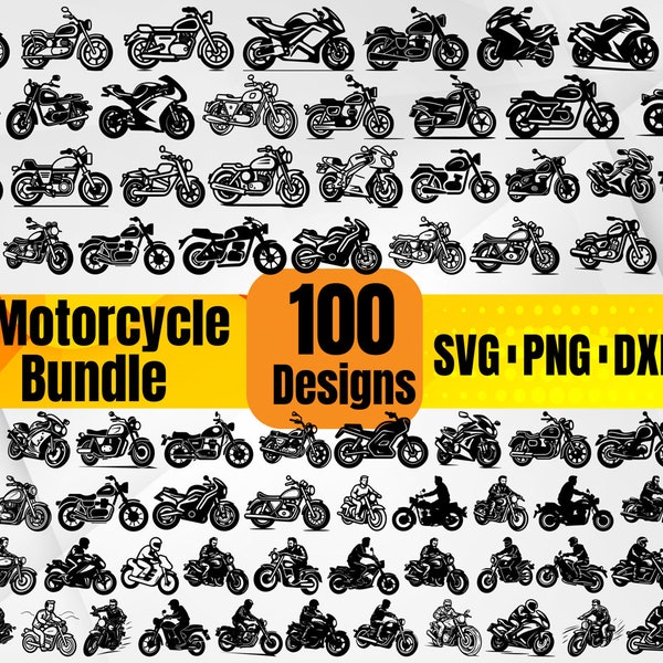 Motorcycle Svg - Etsy