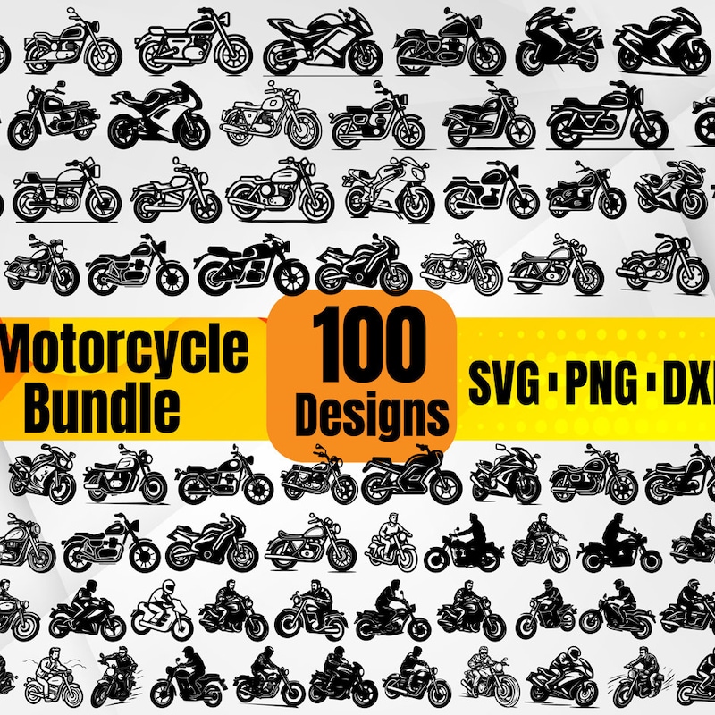 Motorcycle Svg - Etsy