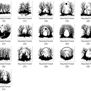 High Quality Haunted Forest SVG Bundle, Haunted Woods Svg, Spooky Tree ...