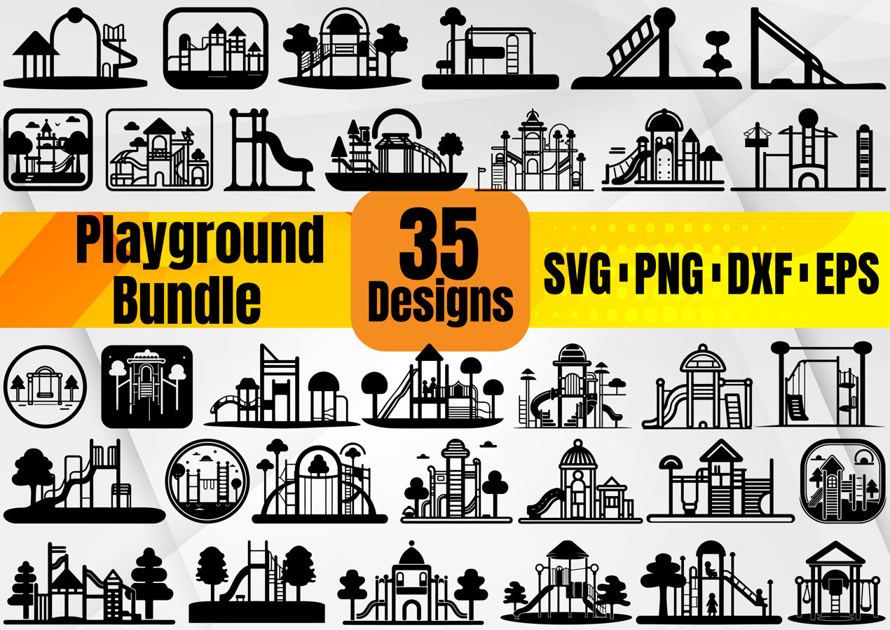 High Quality Playground SVG Bundle, Playground Monogram, Playground Dxf ...
