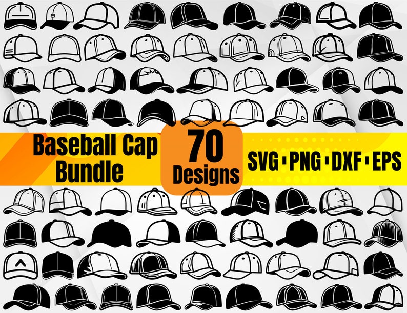 High Quality Baseball Cap SVG Bundle, Baseball Cap Monogram, Baseball ...