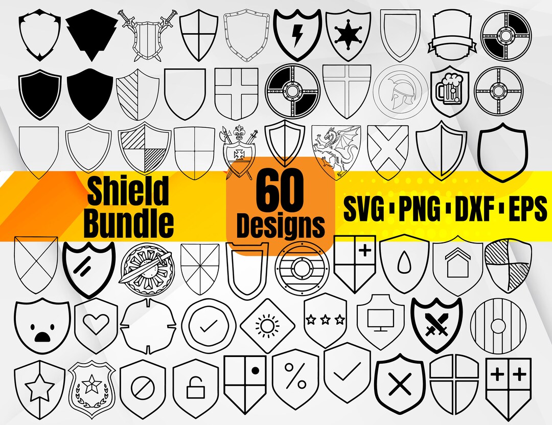 High Quality Shield SVG Bundle, Shield Dxf, Shield Png, Shield Eps ...