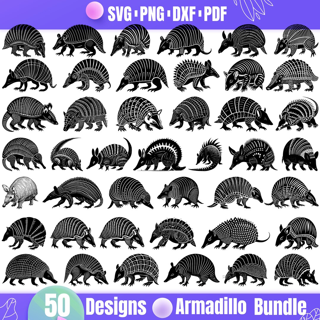 High Quality Armadillo SVG Bundle, Armadillo Dxf, Armadillo Png, Armadillo Vector, Armadillo ...