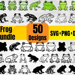 High Quality Frog SVG Bundle, Cute Frog Svg, Layered Frog Svg, Toad Svg ...