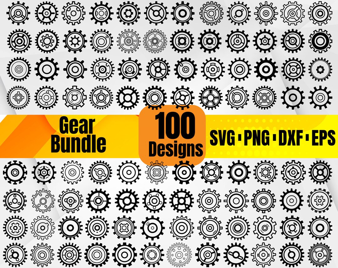 High Quality Gears SVG Bundle, Steampunk Svg, Gears Monogram, Metal ...