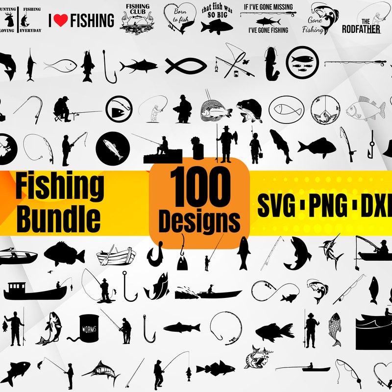 Fishing Monogram - Etsy