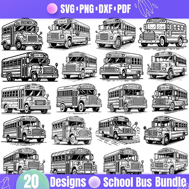 School Bus Svg - Etsy