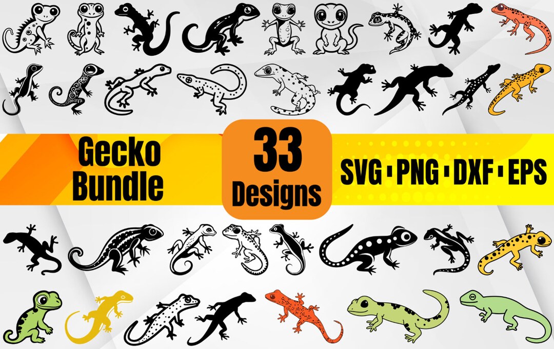 High Quality Gecko SVG Bundle, Lizard Svg, Gecko Dxf,gecko Png,gecko ...