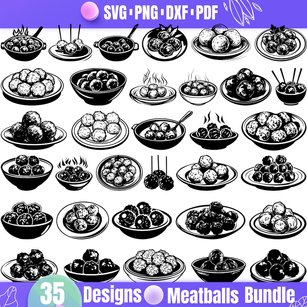 High Quality Meatballs SVG Bundle, Meatballs Dxf, Meatballs Png ...