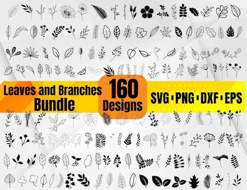 High Quality Leaves and Branches SVG Bundle, Leaf Svg, Greenery Svg ...