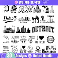 Detroit Michigan Decal - Etsy