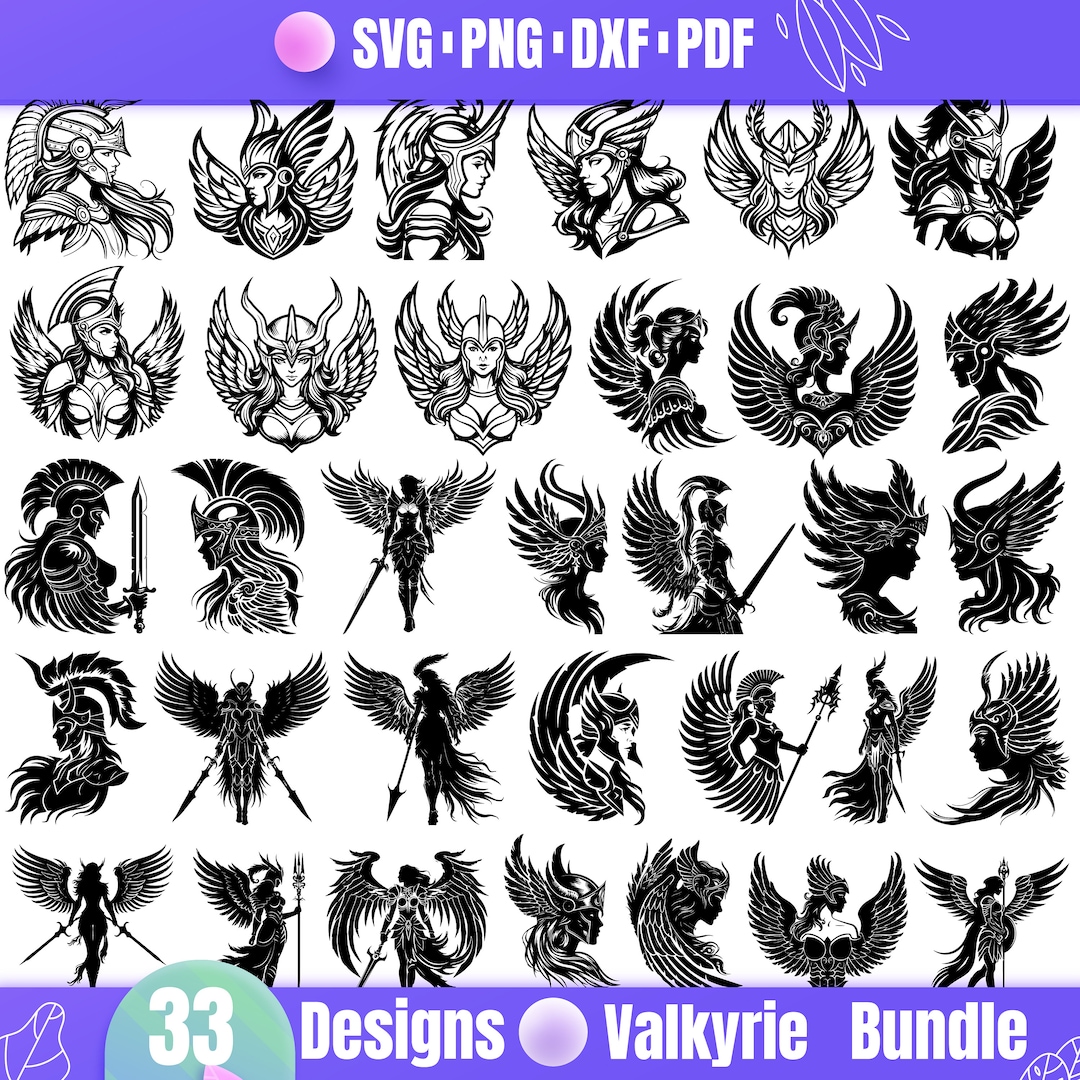 High Quality Valkyrie SVG Bundle, Valkyrie Dxf, Valkyrie Png, Valkyrie ...