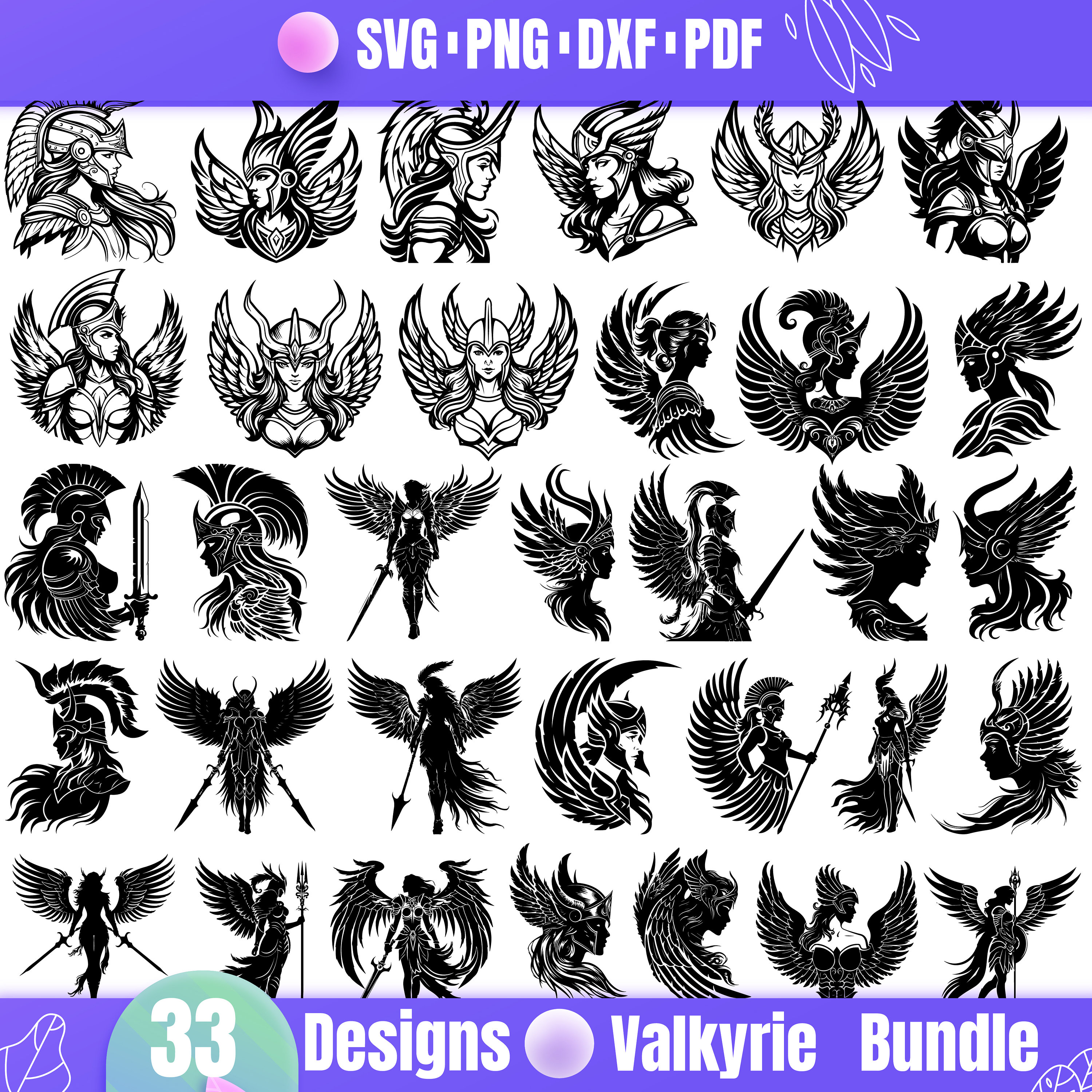 High Quality Valkyrie SVG Bundle, Valkyrie Dxf, Valkyrie Png, Valkyrie ...