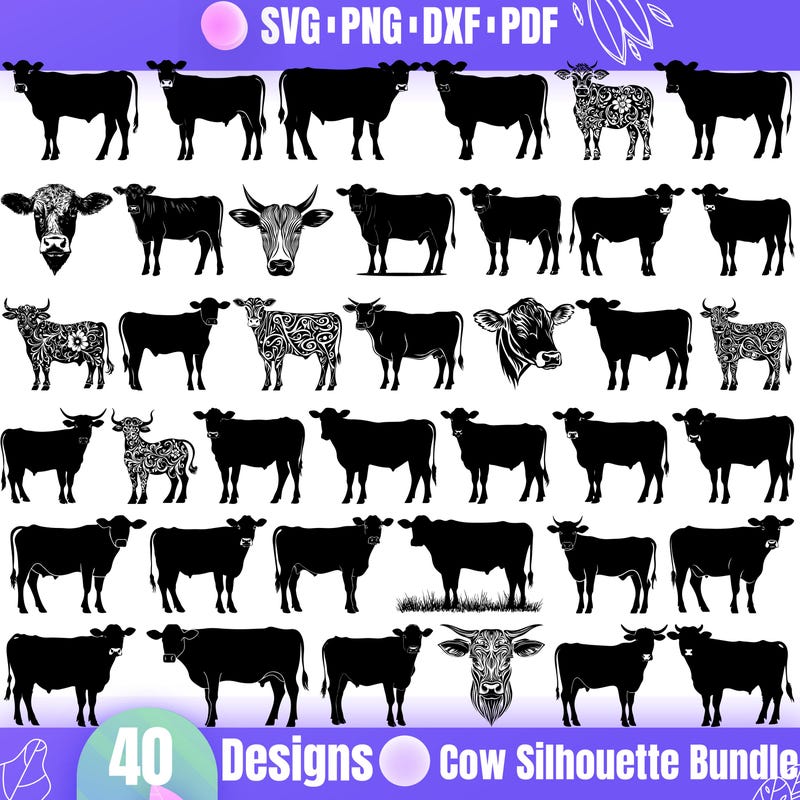 Cattle Svg - Etsy