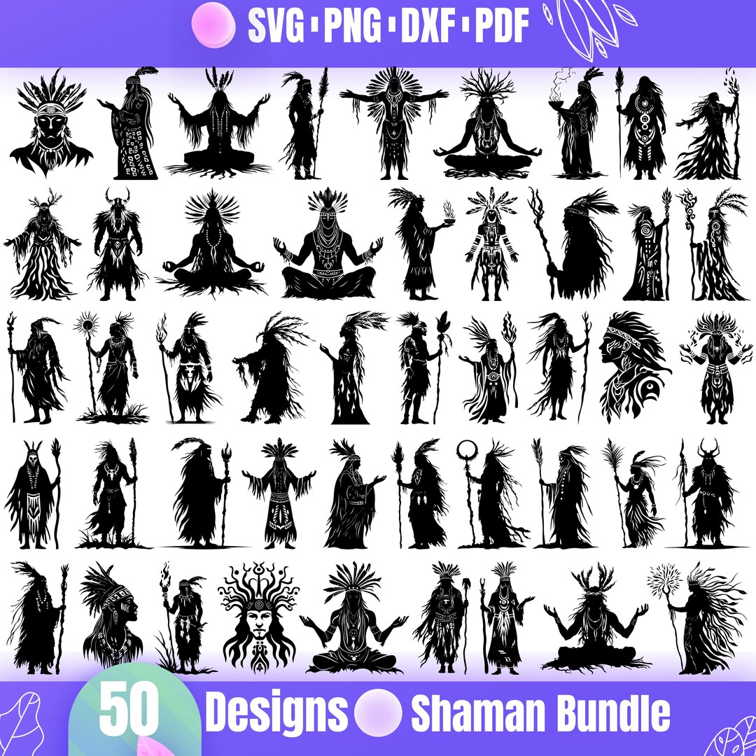 High Quality Shaman SVG Bundle, Tribal Svg, Shamanic Svg, Shaman ...