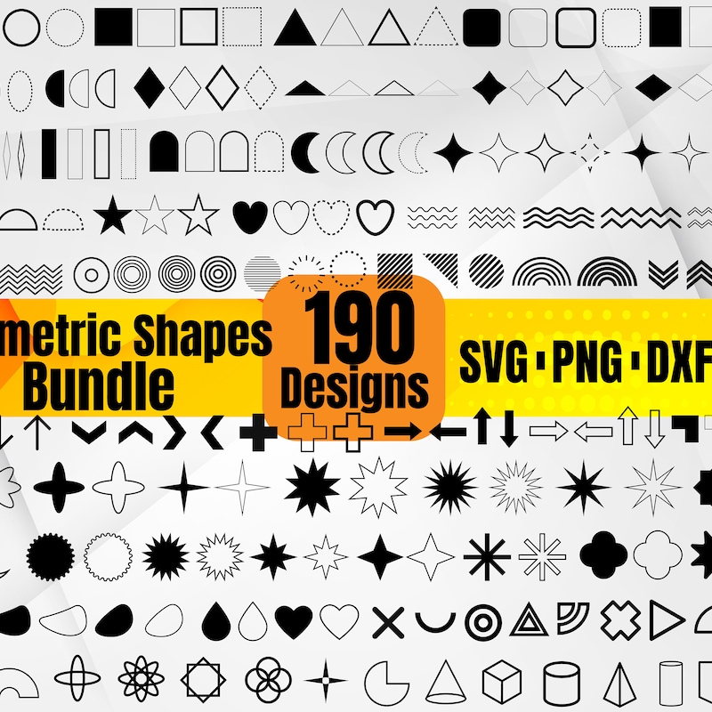 Basic Shapes Svg - Etsy