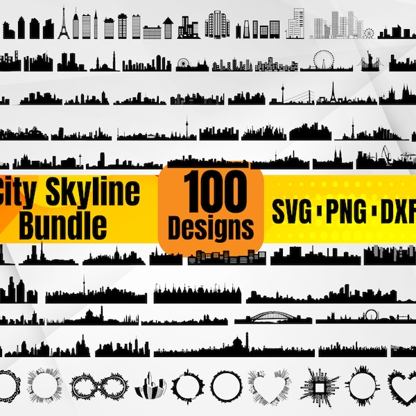 City Skyline Svg - Etsy