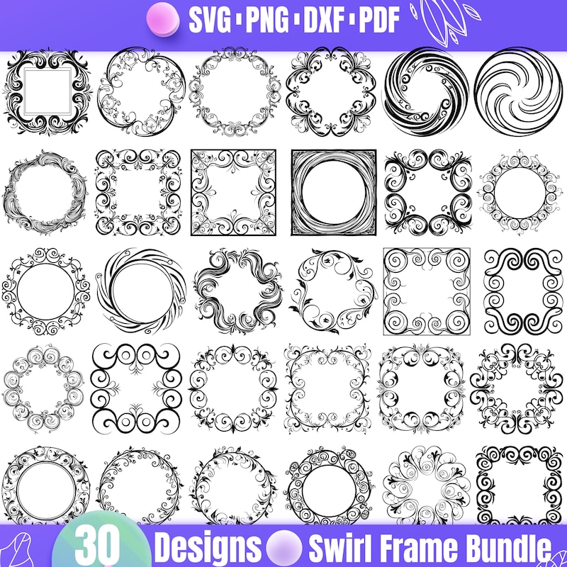 Swirl Frame - Etsy