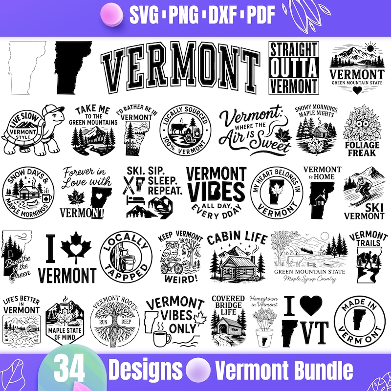 I Love Vermont Sticker - Etsy