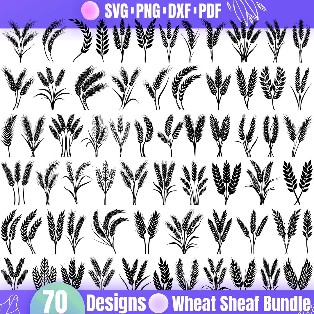 High Quality Wheat Sheaf SVG Bundle, Wheat Sheaf Dxf, Wheat Sheaf Png ...