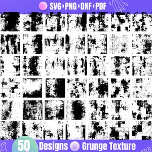 High Quality Grunge Texture SVG Bundle, Grunge Texture Dxf, Grunge ...