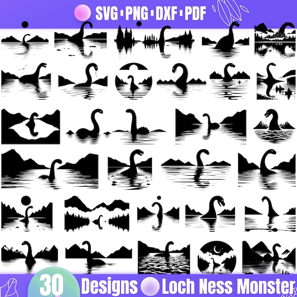 Loch Ness Svg - Etsy