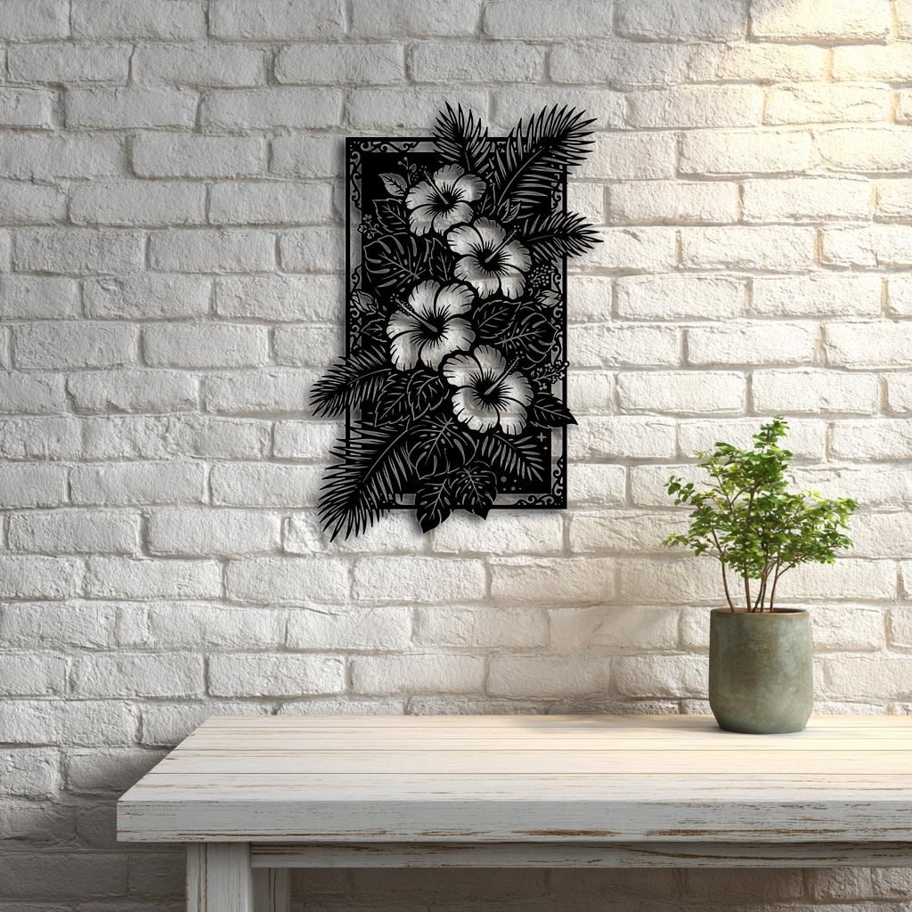 Flower Panel DXF SVG – Decorative Laser Cut Design, Vinyl Cutting Files ...
