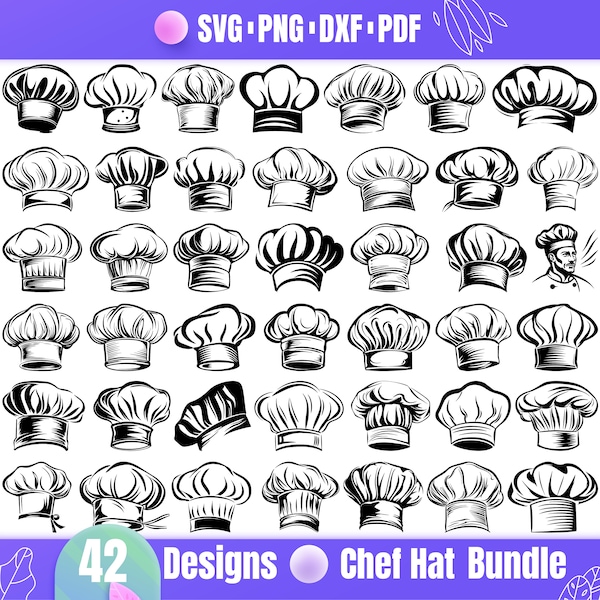 Chef Hat Svg - Etsy