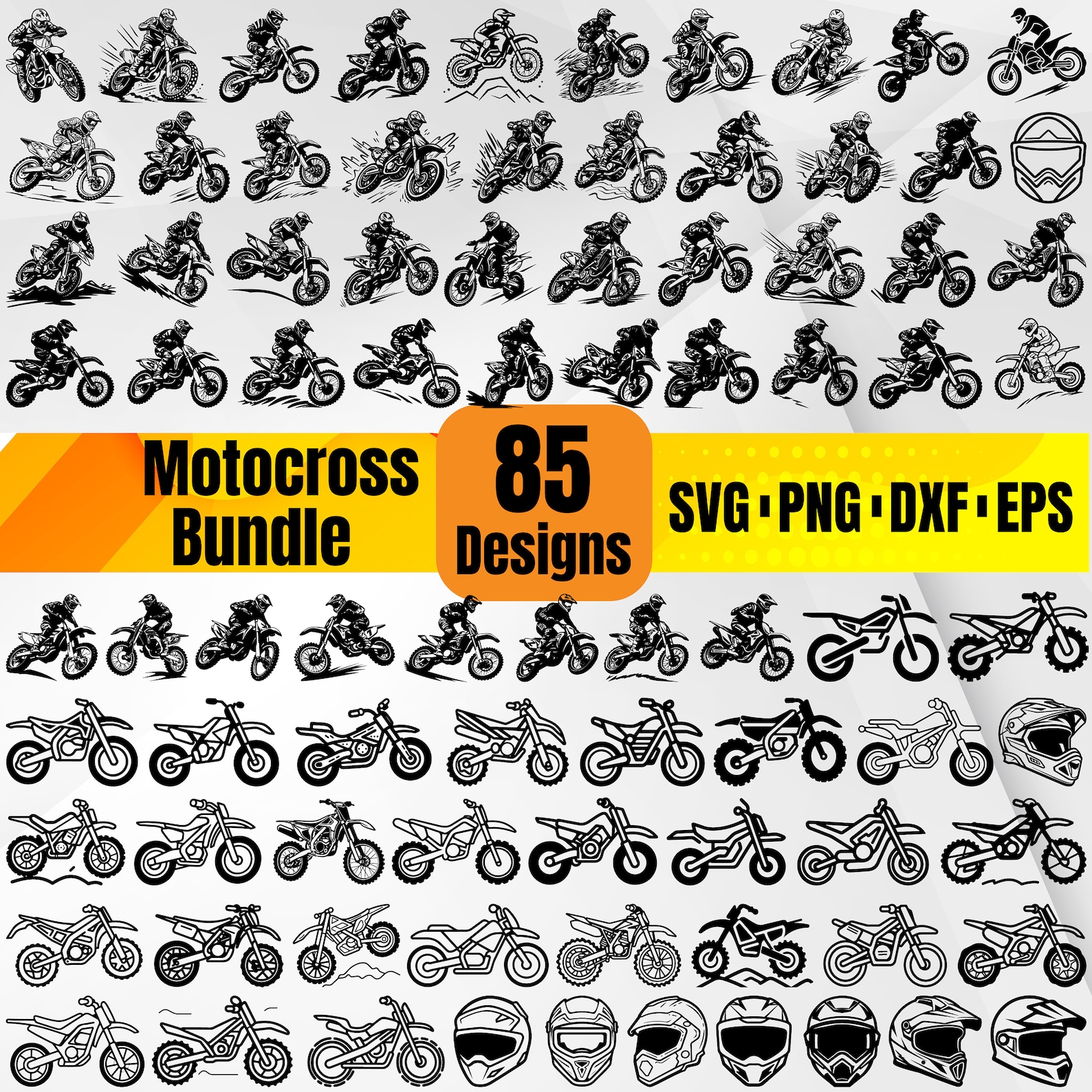 High Quality Motocross SVG Bundle, Dirt Bike Svg, Motocross Rider Svg ...