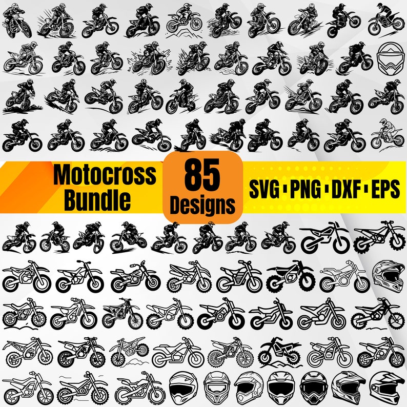 High Quality Motocross SVG Bundle, Dirt Bike Svg, Motocross Rider Svg ...
