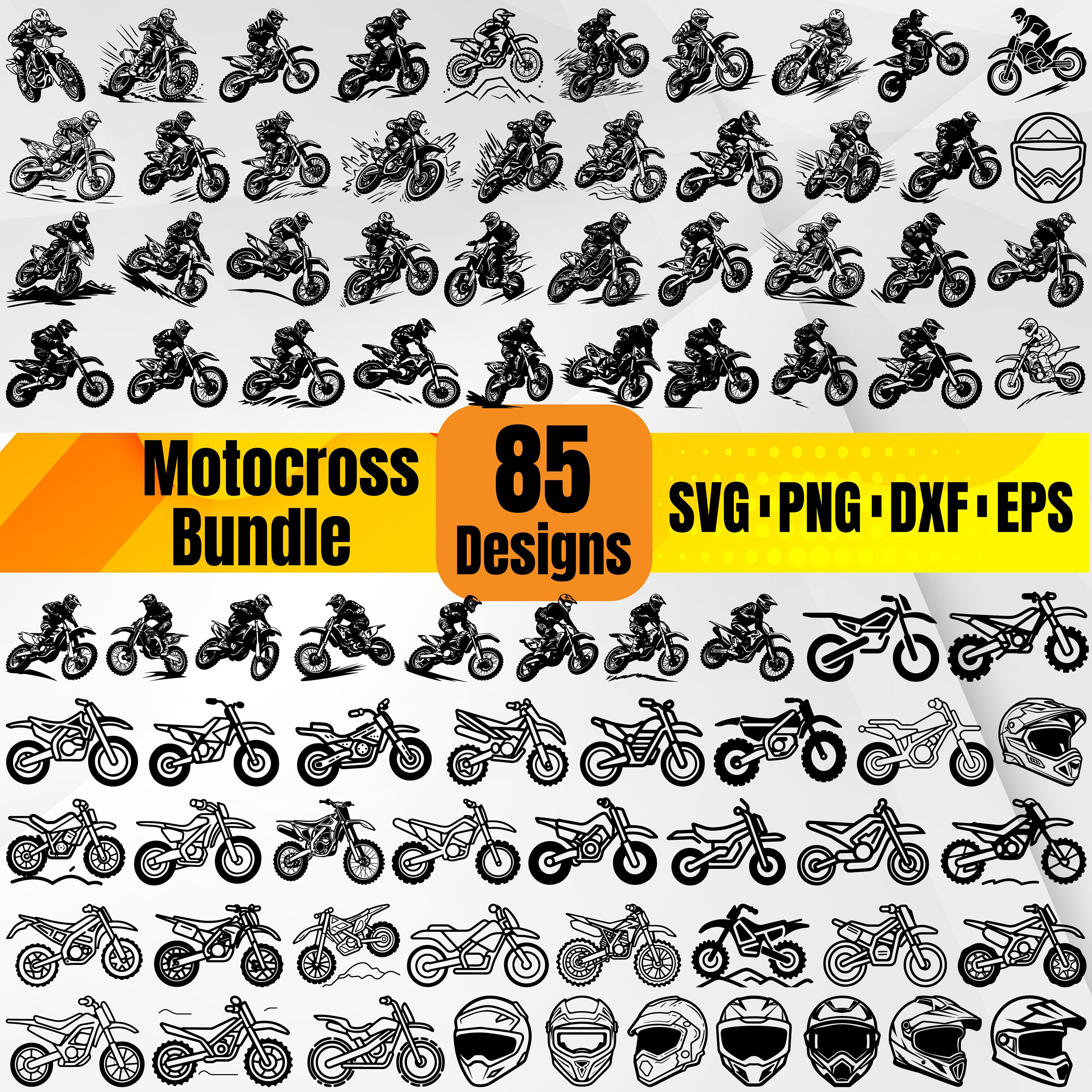 High Quality Motocross SVG Bundle, Dirt Bike Svg, Motocross Rider Svg ...