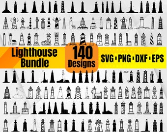 Lighthouse. Svg Png Eps Dxf Cut Files. - Etsy