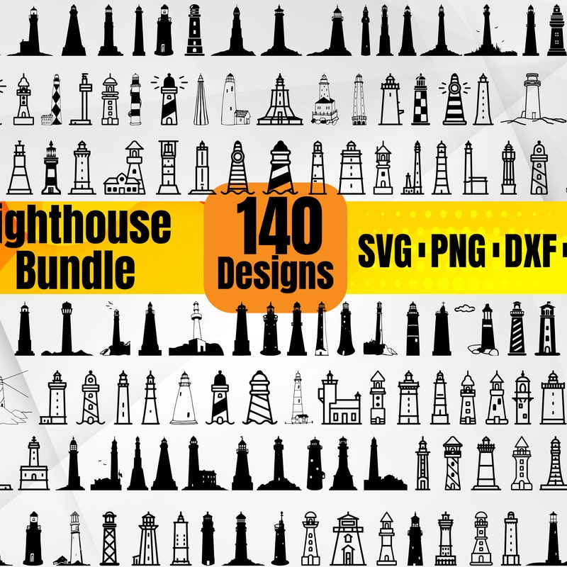 Lighthouse Svg - Etsy