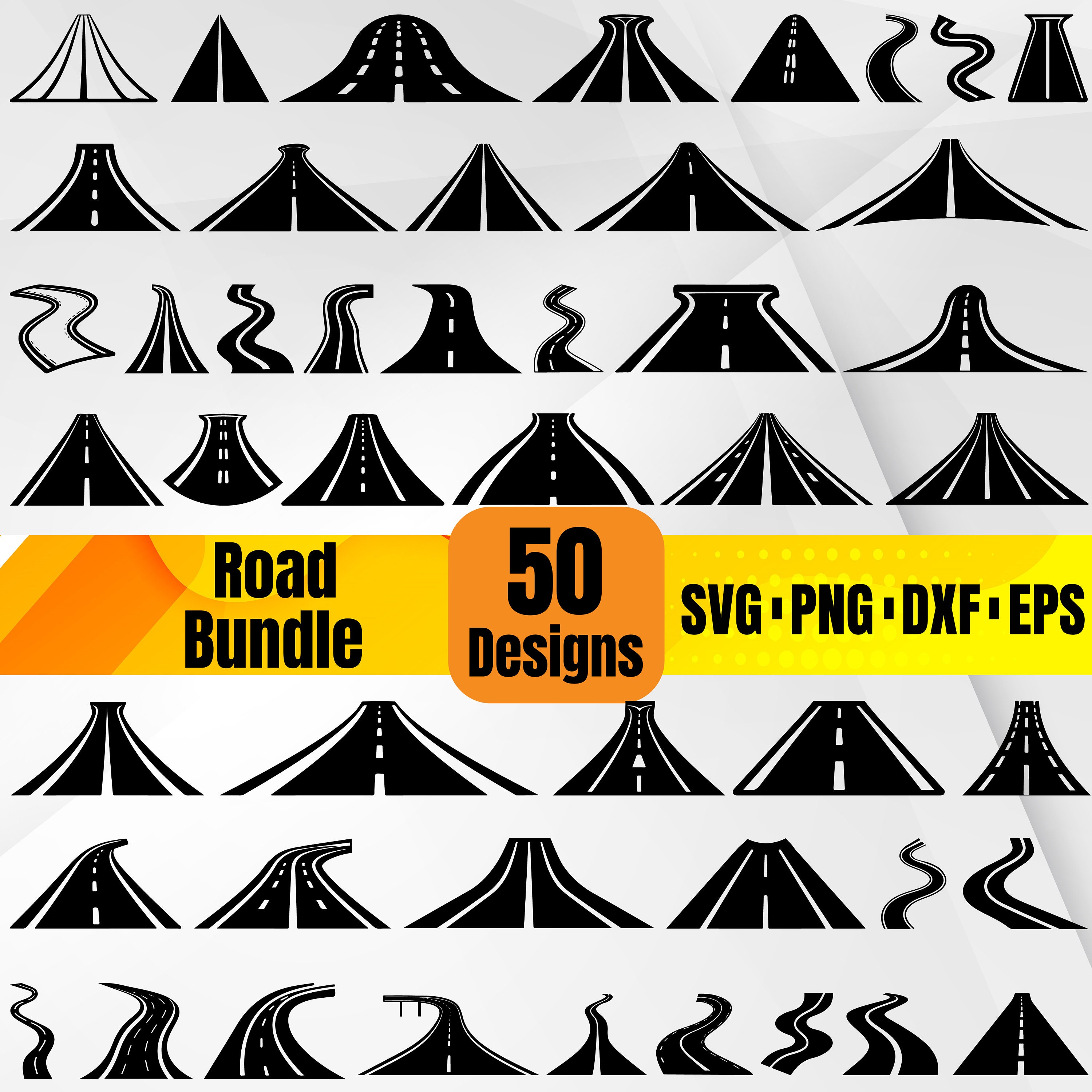 High Quality Road SVG Bundle, Highway Svg, Road Monogram, Road Dxf,road ...
