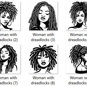 High Quality Dreadlocks SVG Bundle, Dreadlocks Dxf, Dreadlocks Png ...