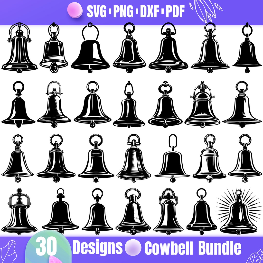 Cowbell Svg - Rustic Farm Design for Crafting and DIY Projects - Etsy
