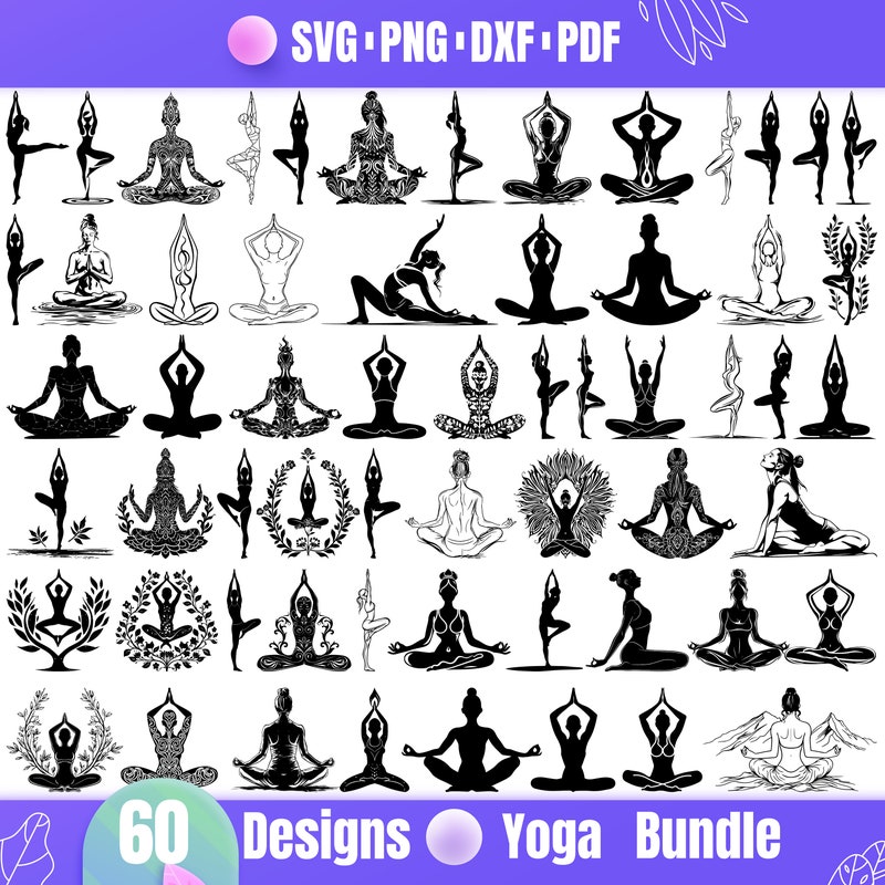 Yoga Silhouette - Etsy