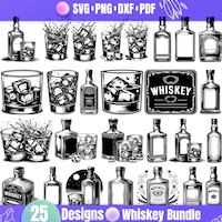 Whiskey Bottle Svg, SVG Files for Cricut, Whiskey Bottle Silhouette ...