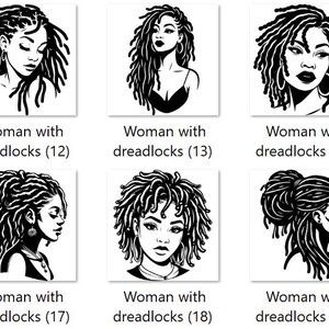 High Quality Dreadlocks SVG Bundle, Dreadlocks Dxf, Dreadlocks Png ...