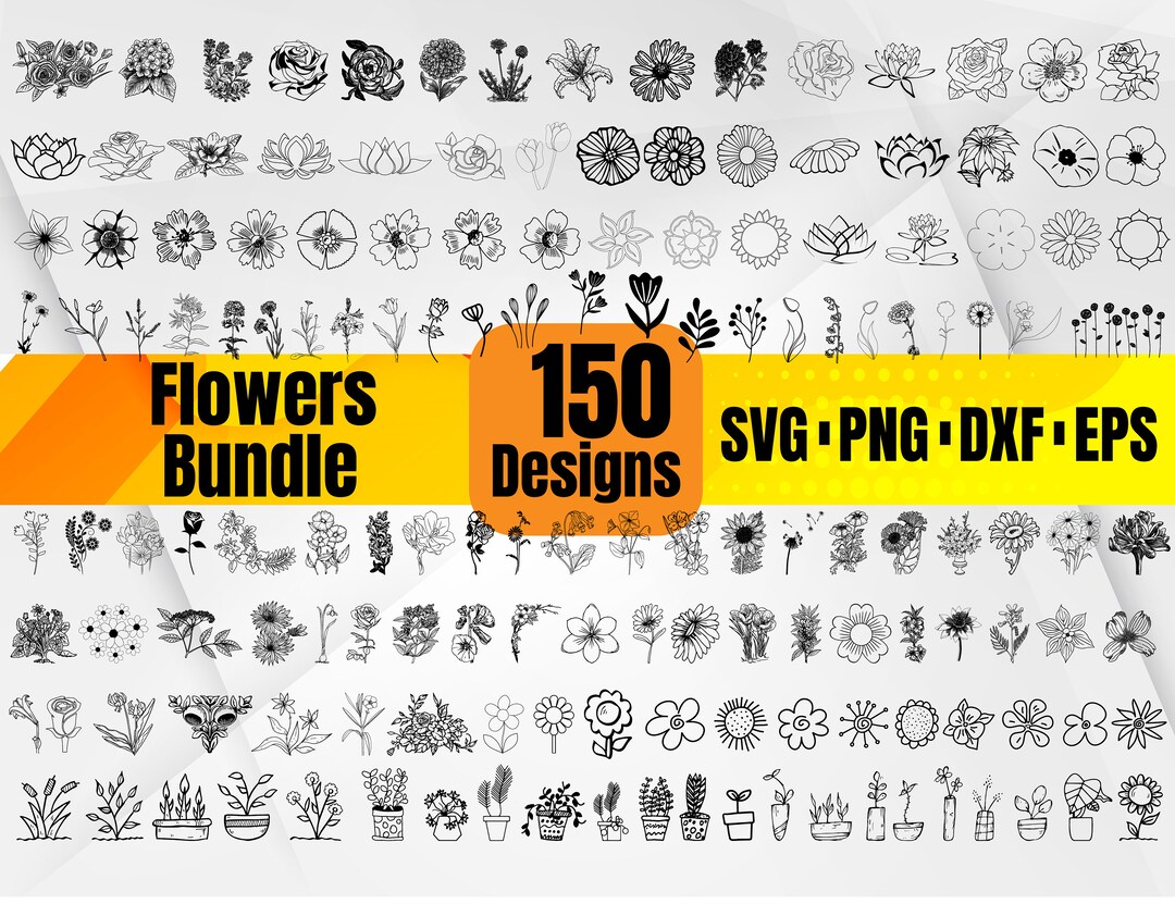 Flower SVG – Beautiful Blooming Design for Your Creative Projects - Etsy